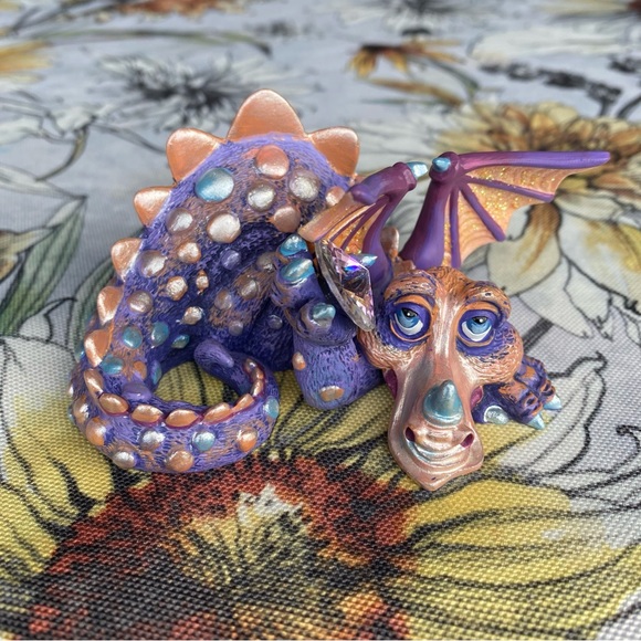 Franklin Mint | Art | Mood Dragons Lazy Franklin Mint Dragon Figure ...